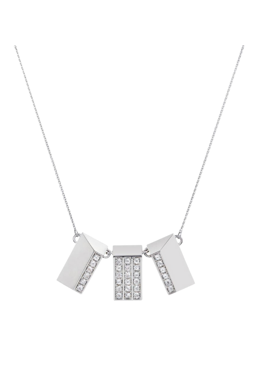 Icon Trinity Necklace - Sterling Silver - Plus Size Clothing - Sizes 16 ...