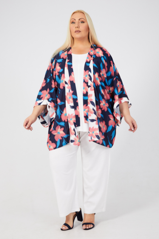 Frida Kimono Jacket - San Marino - Plus Size Clothing - Sizes 16-40 ...